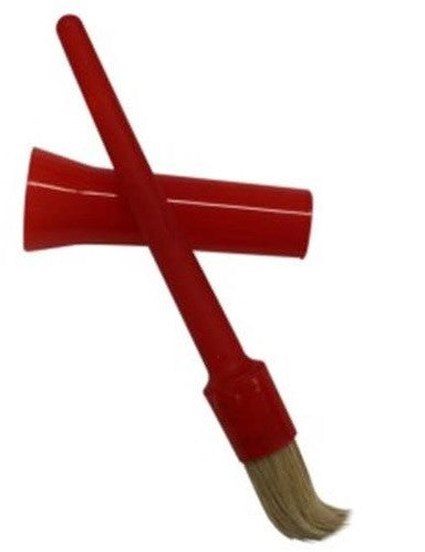Brush Hoof With Cap Red