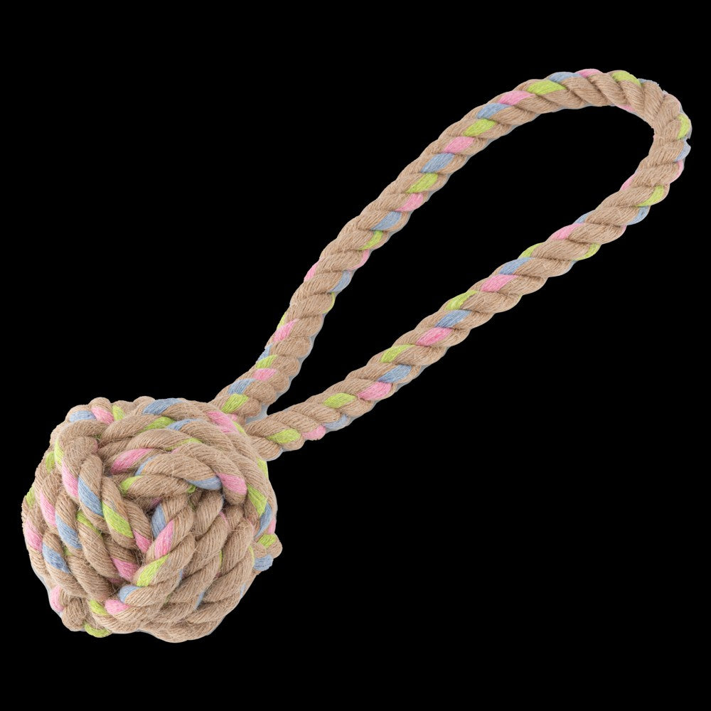 Beco Dog Toy Rope Hemp Ball With Loop