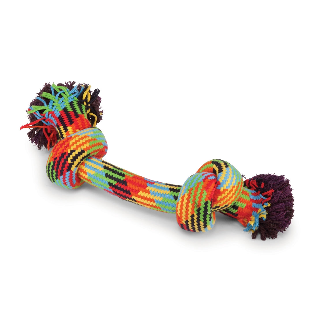 Kazoo Dog Toy Braided Rope Knot Bone