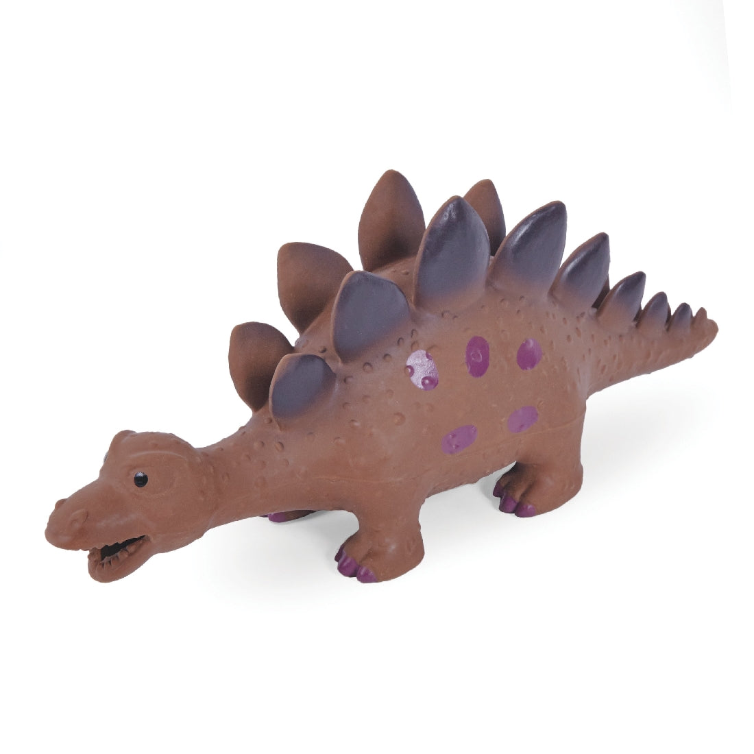 Kazoo Dog Toy Latex Stegosaurus Natural Large