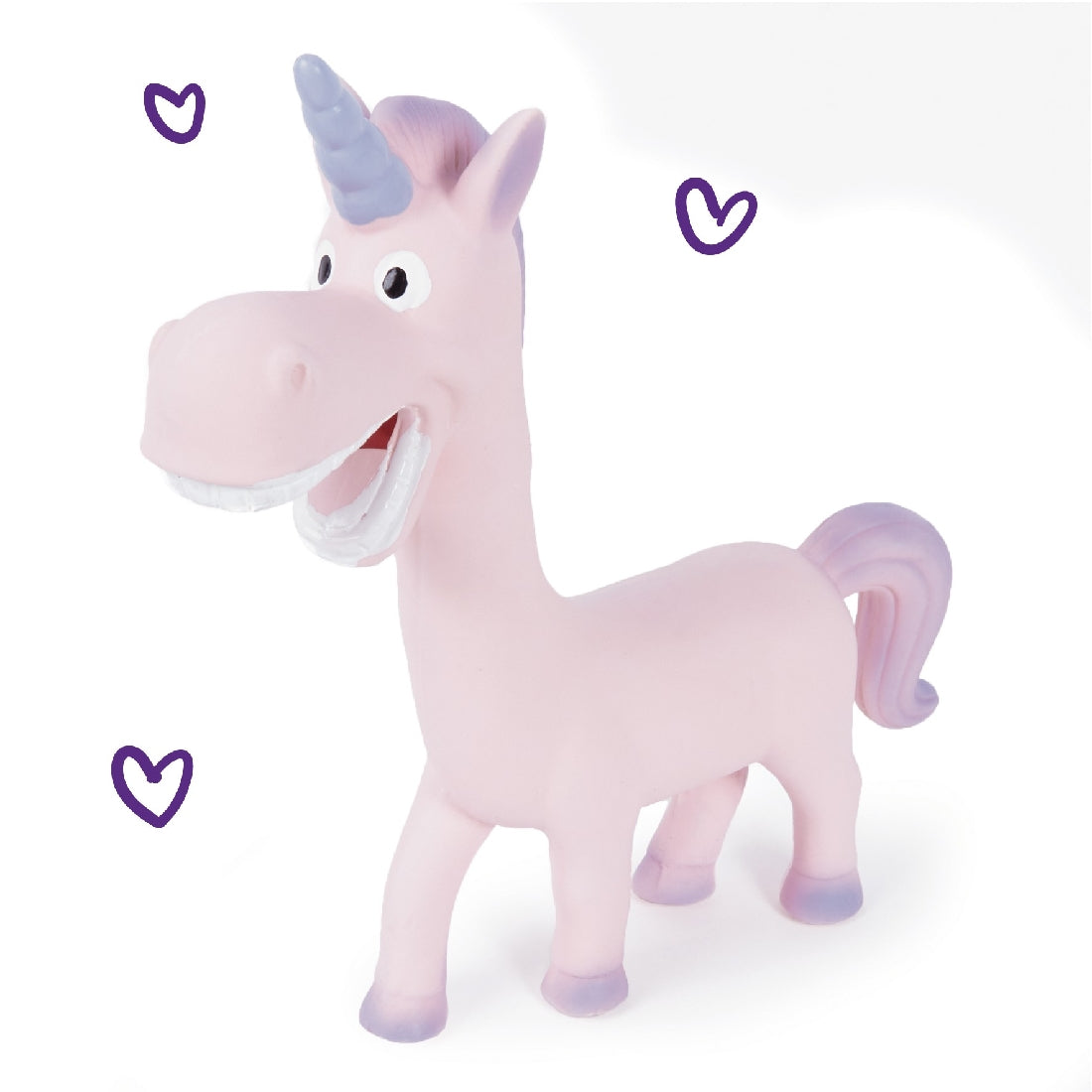 Kazoo Dog Toy Latex Unicorn Medium